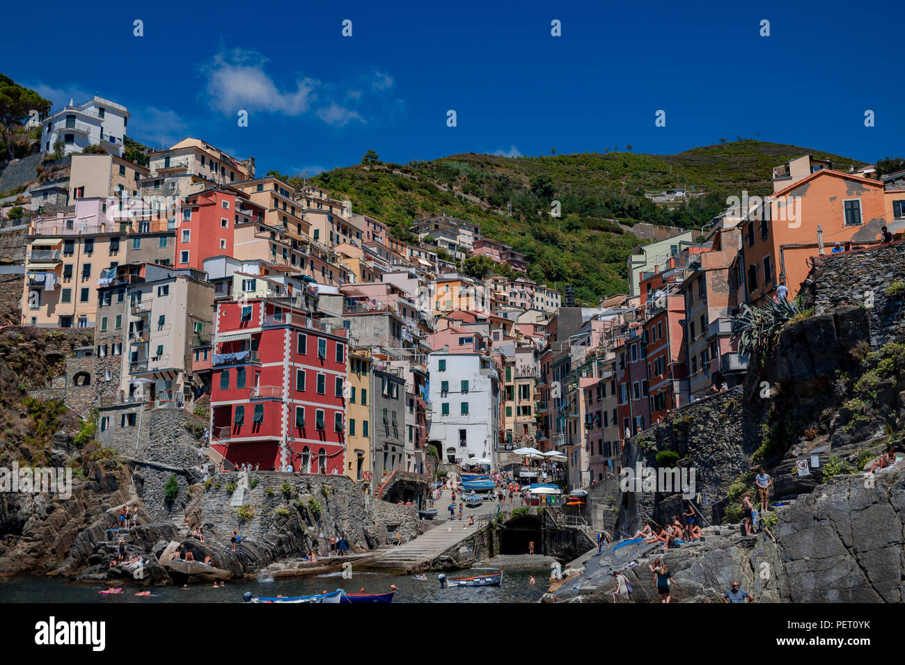 One of the Unesco Five Lands Stock Photo - Alamy