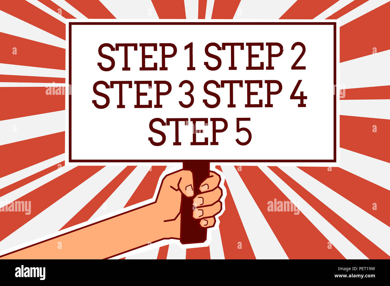 Writing note showing Step 1 2 3 4 5. Business photo showcasing Steps ...