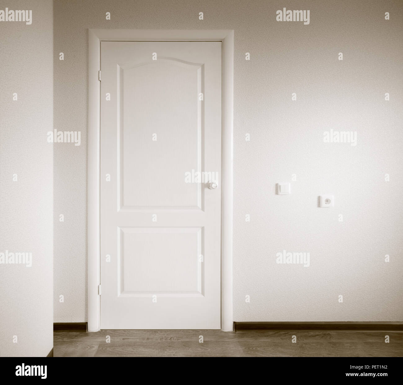 interior with closed door Stock Photo - Alamy