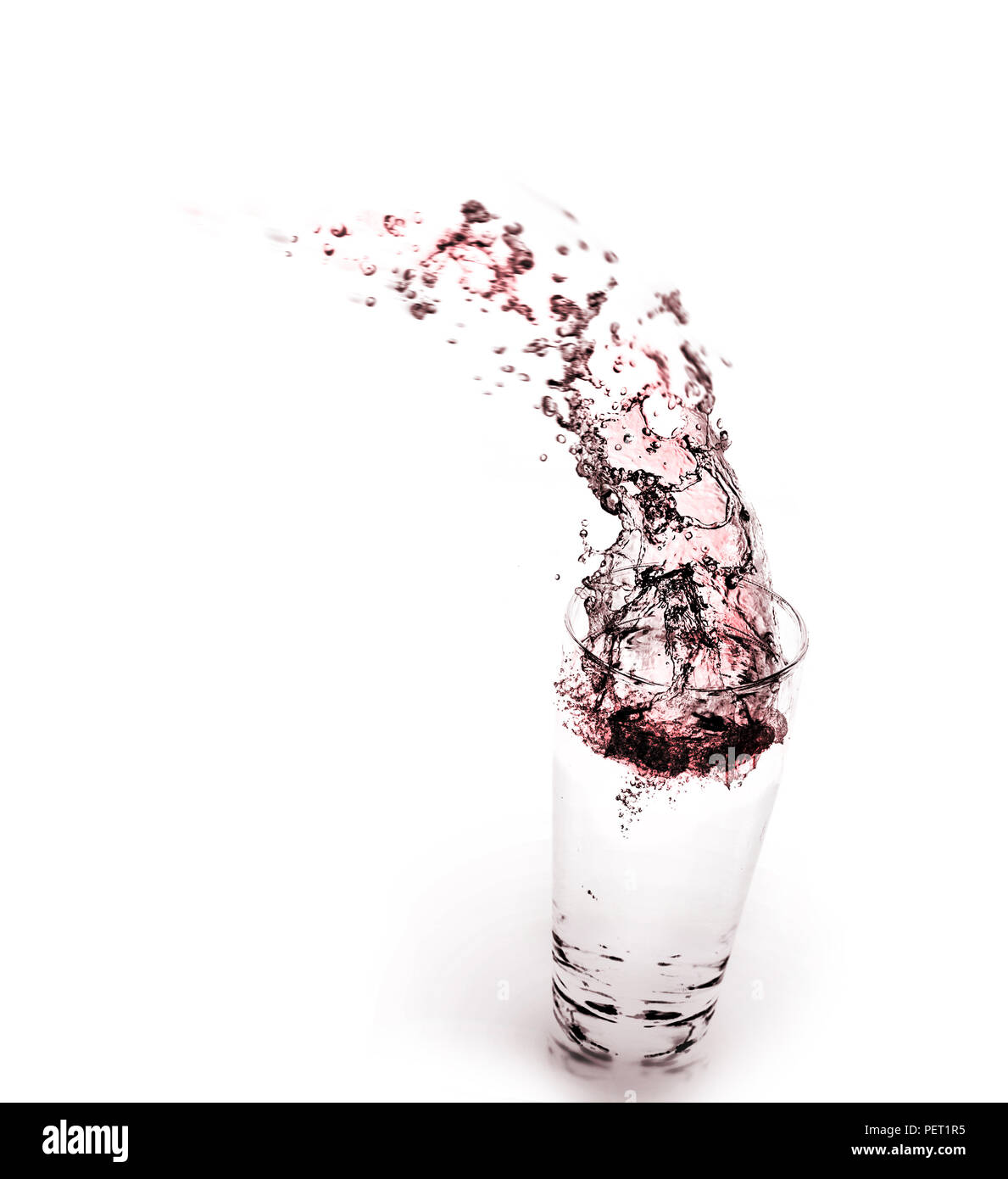 wine splashing in glass Stock Photo - Alamy
