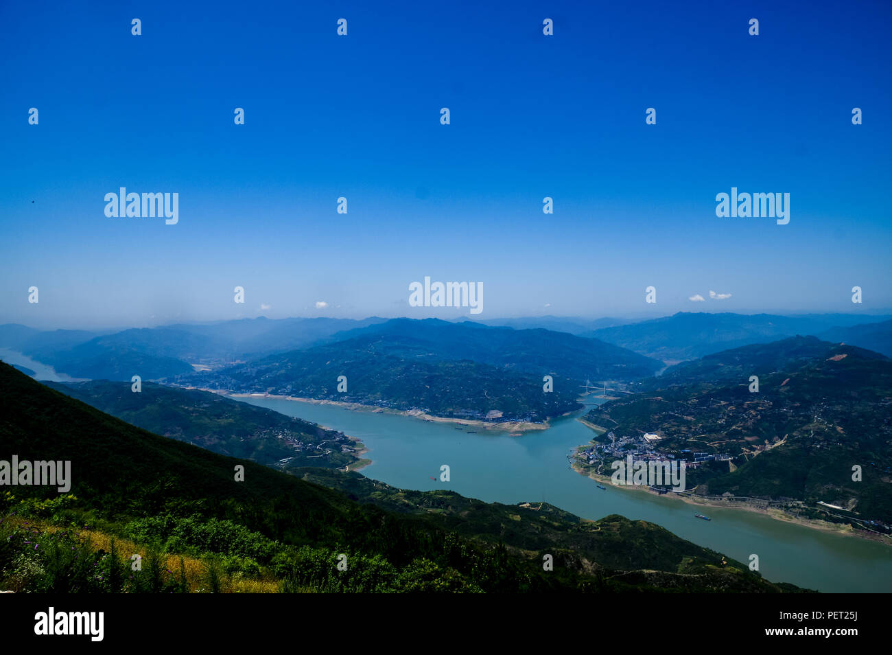 River Between Several Islands Stock Photo - Alamy
