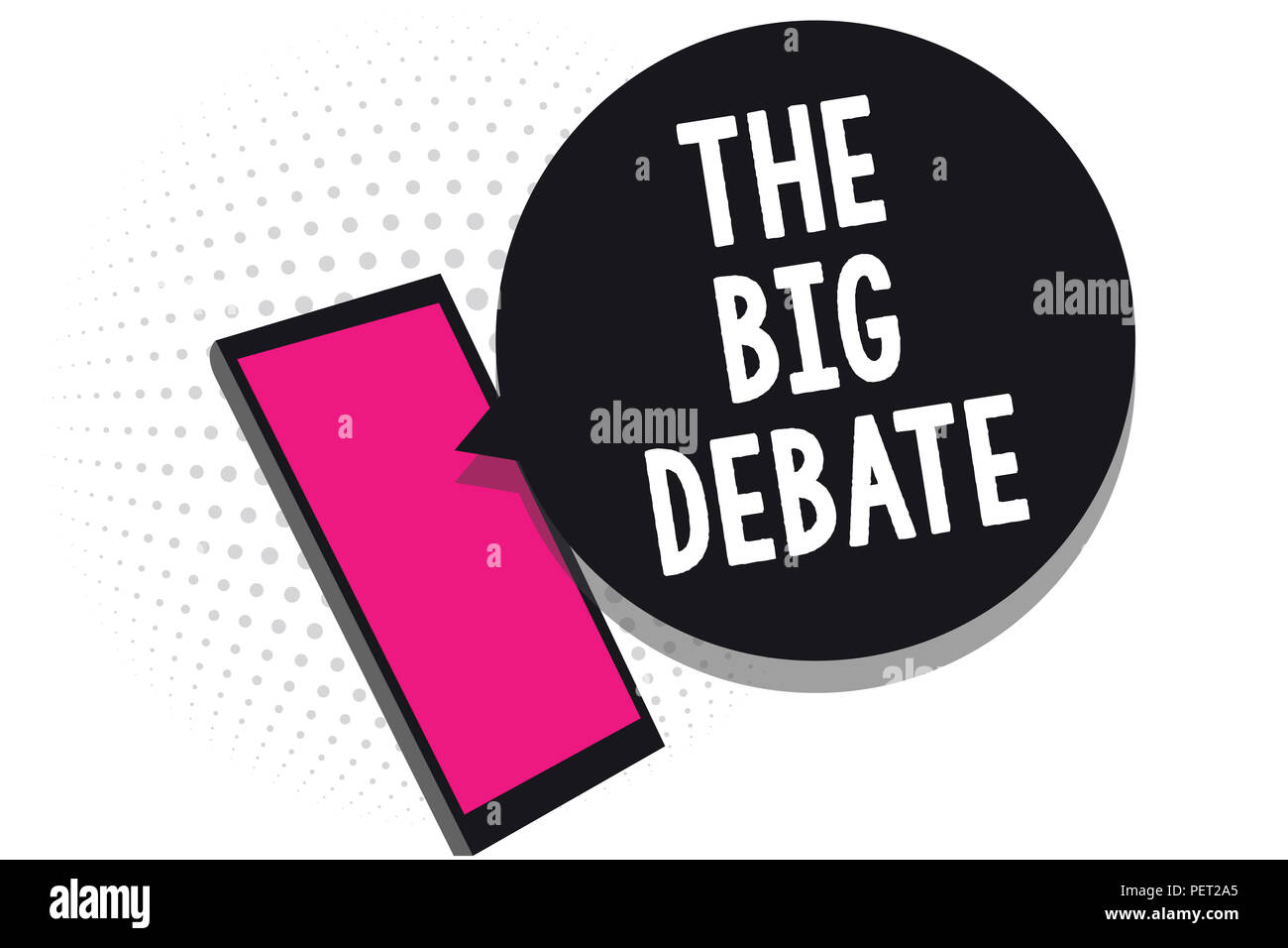 Text sign showing The Big Debate. Conceptual photo Lecture Speech ...