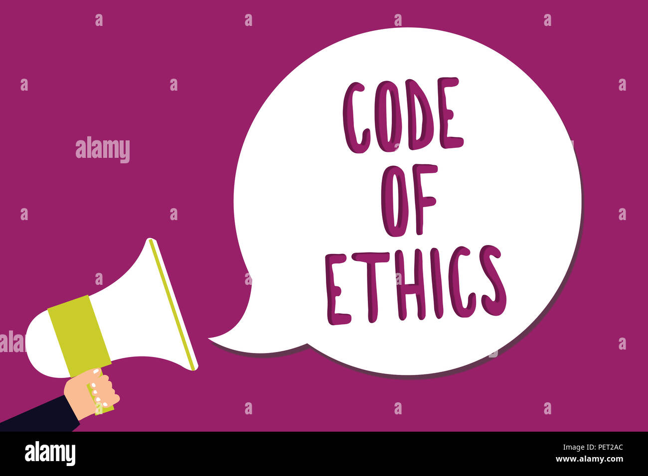 Word writing text Code Of Ethics. Business concept for Moral Rules ...