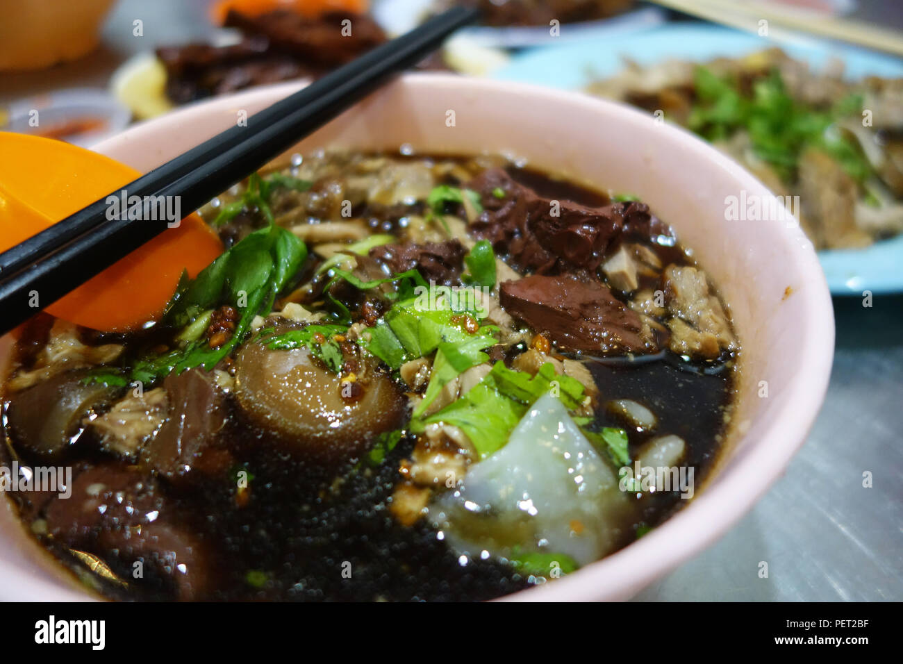 Famous Penang duck kway chap, noodle rolls in soup Stock Photo - Alamy