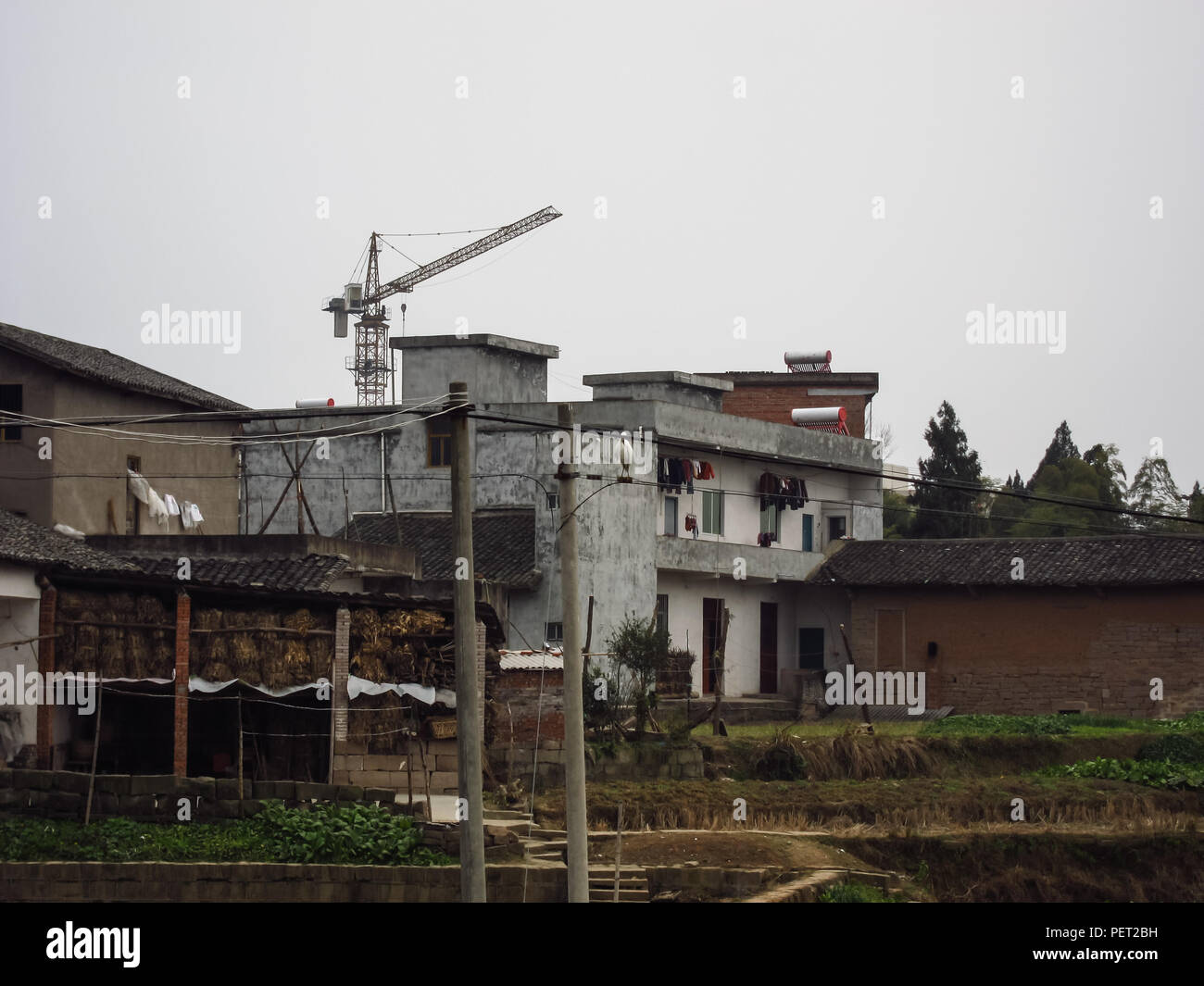 Chinese Countryside House Stock Photo - Alamy