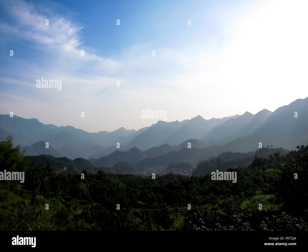 A Gorgeous View of the Mountains Stock Photo - Alamy
