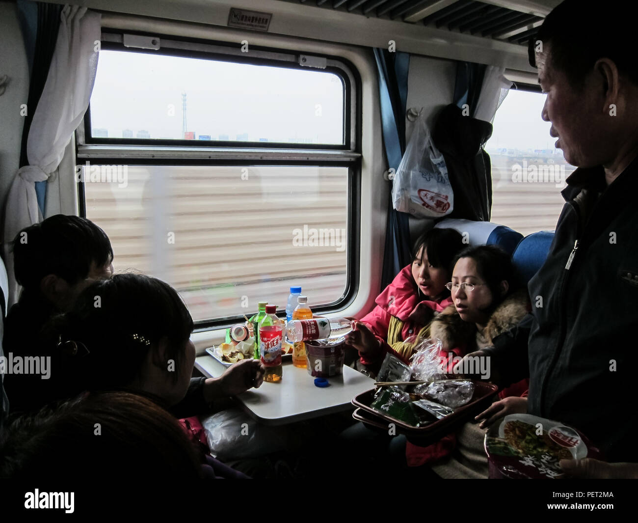 CHINA-JANUARY 1, 2018:Chinese People on the Train Stock Photo - Alamy