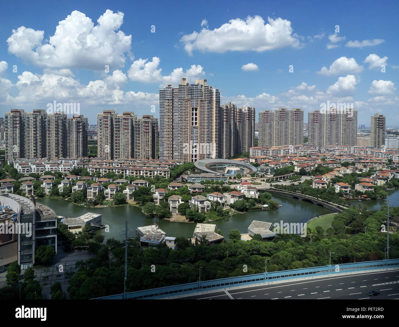 Beautiful Chinese architecture under the blue sky Stock Photo - Alamy