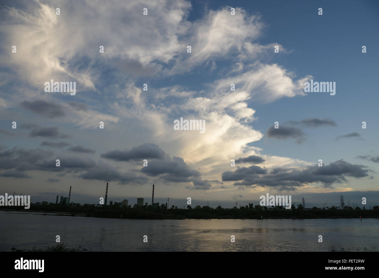 Beautiful river scenery Stock Photo - Alamy