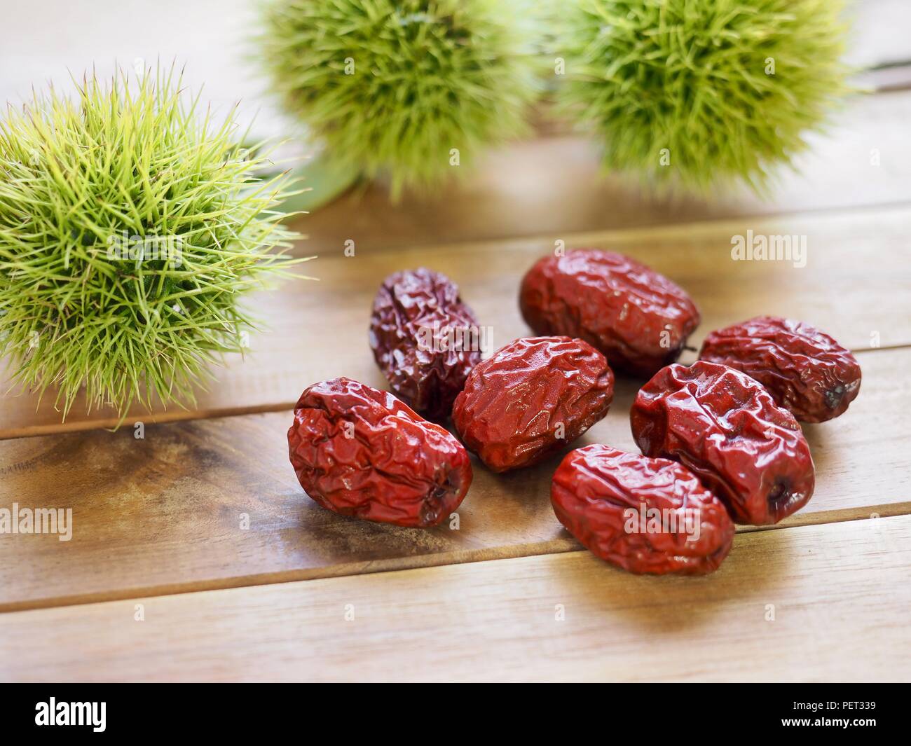 Korean food Dried jujube Stock Photo - Alamy