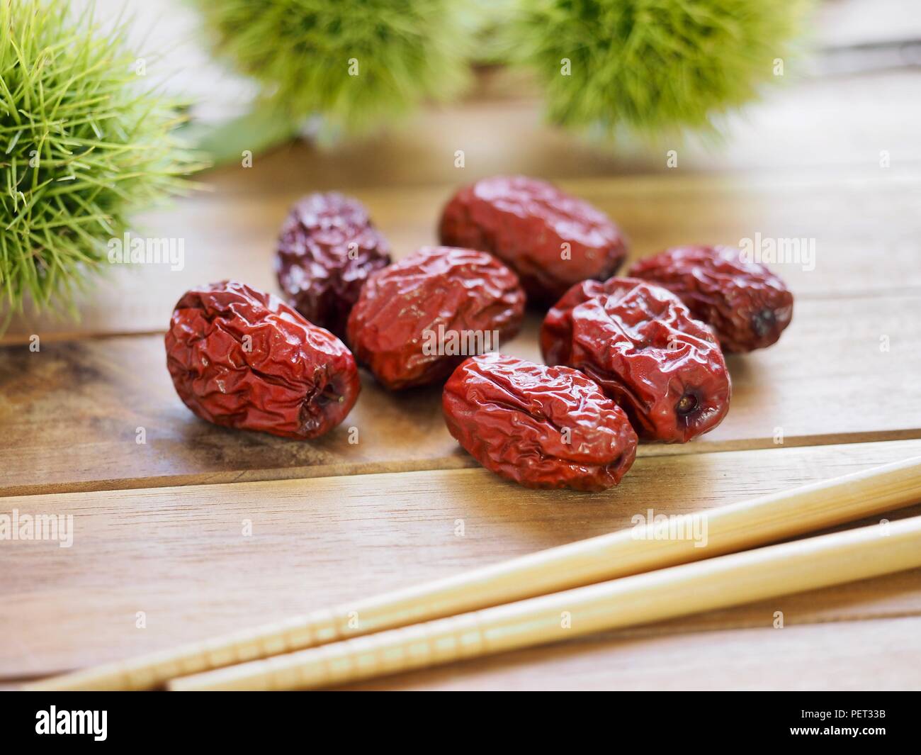 Korean food Dried jujube Stock Photo - Alamy