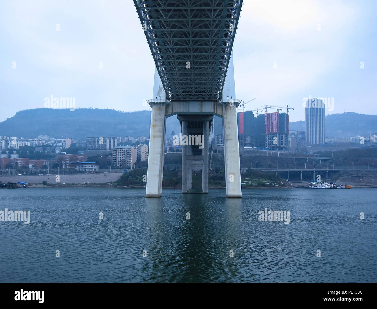 A Bottom View of Chinese Bridge Stock Photo - Alamy