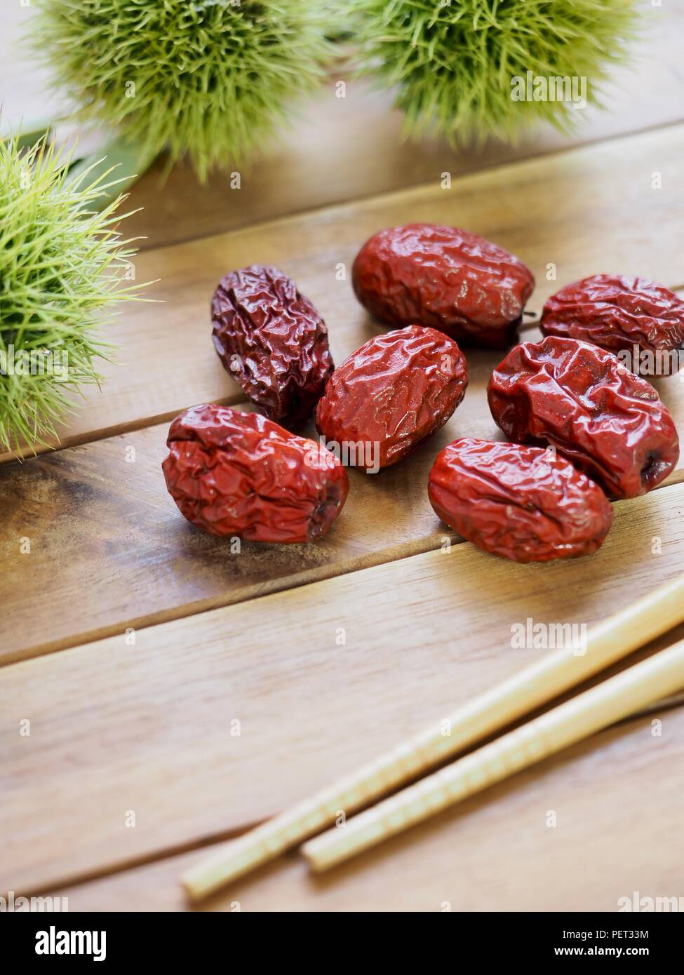 Korean food Dried jujube Stock Photo - Alamy
