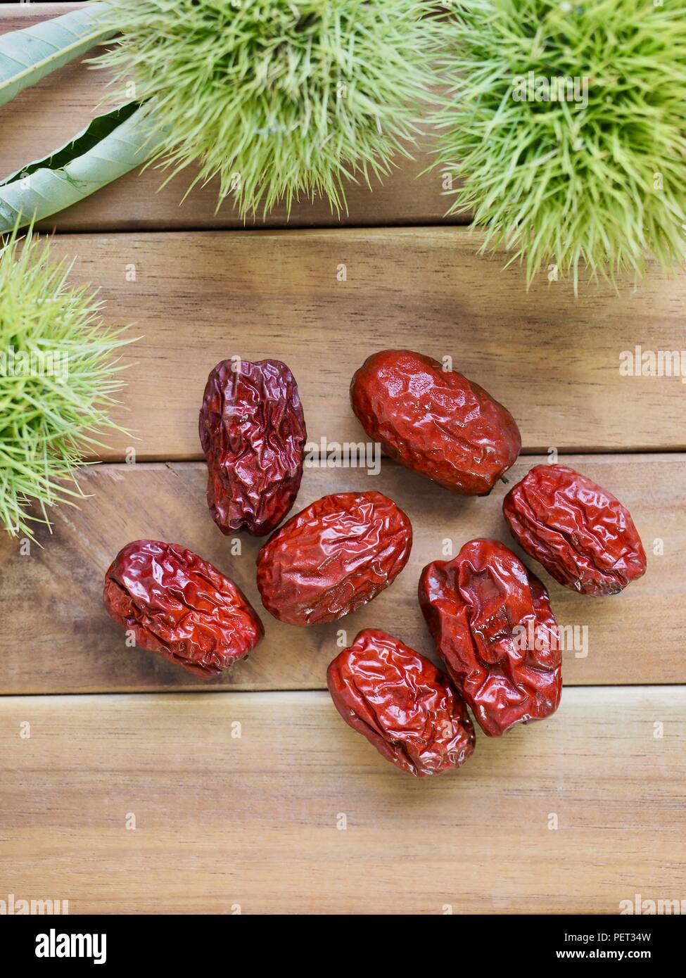 Korean food Dried jujube Stock Photo - Alamy