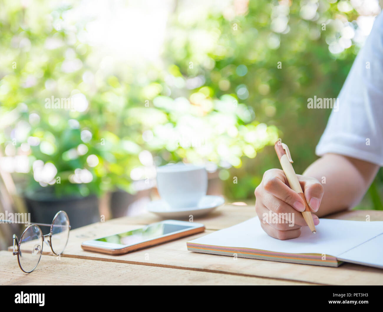 Fresh start of the day. Personal transformation for successful concept ...