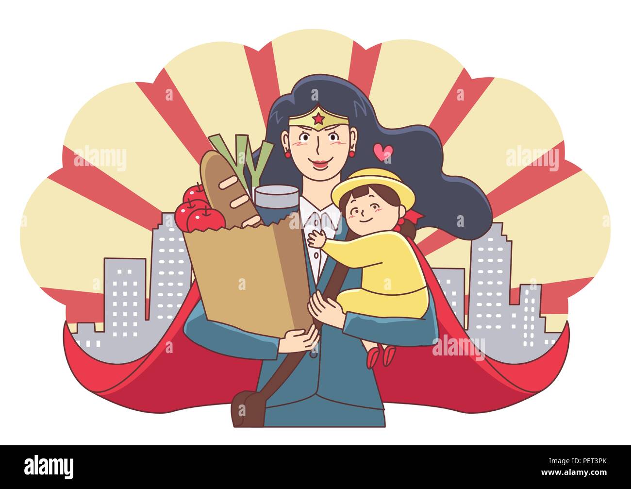 Superheroine Stock Vector Images - Alamy