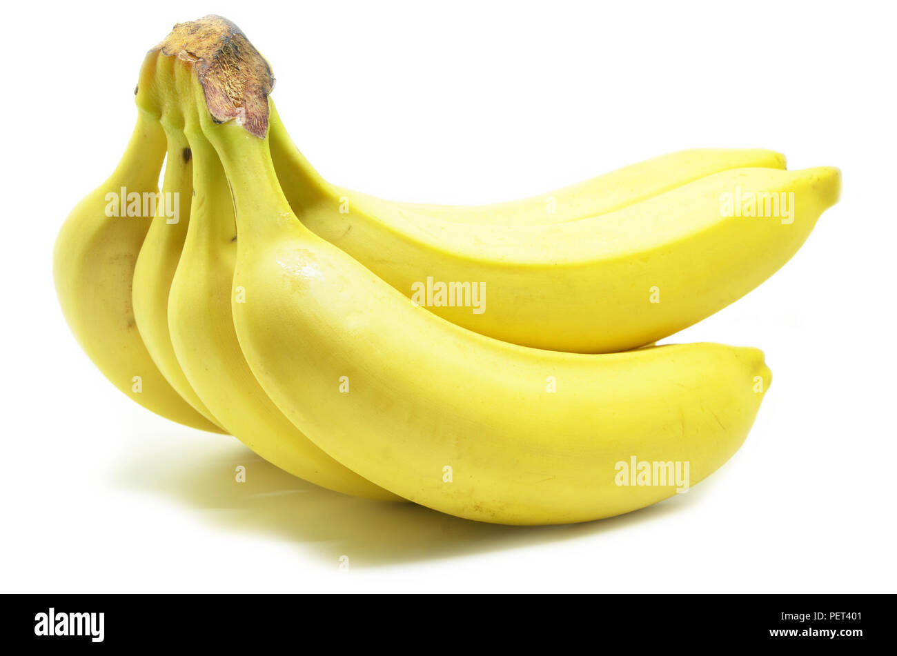 Yellow bananas isolated Stock Photo - Alamy