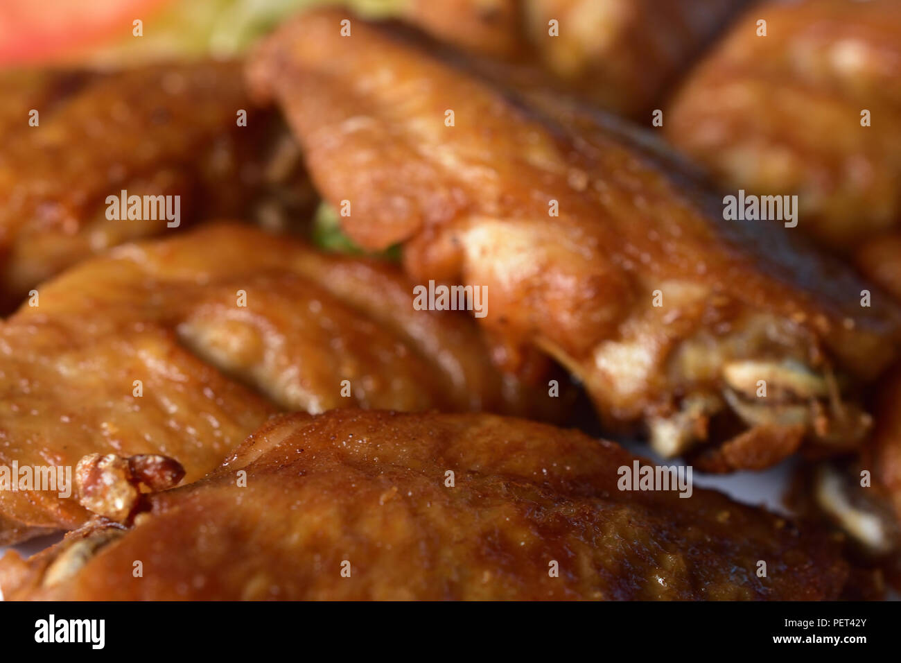 Fried chicken close up Stock Photo - Alamy