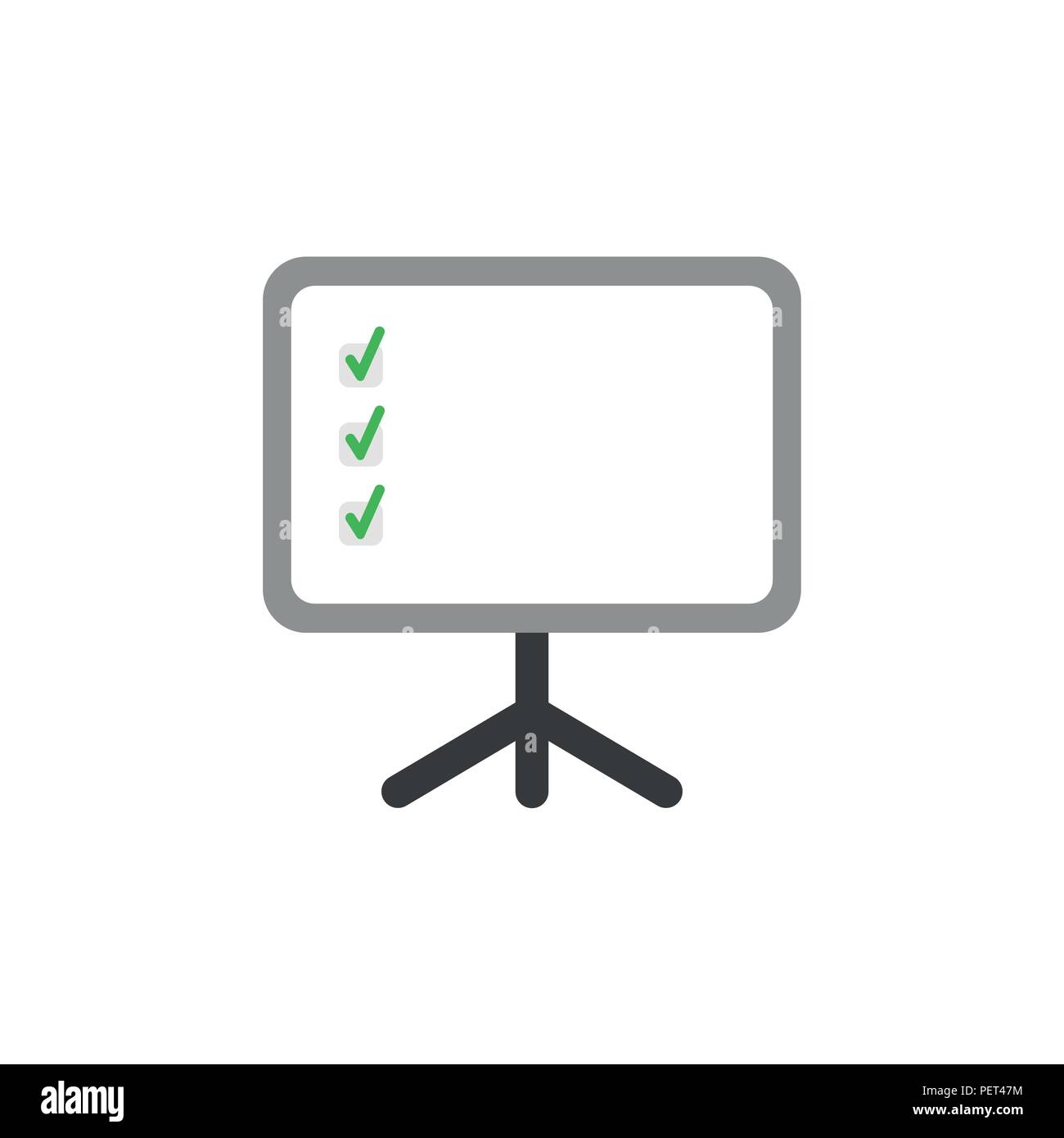 Vector illustration concept of three green check marks inside ...