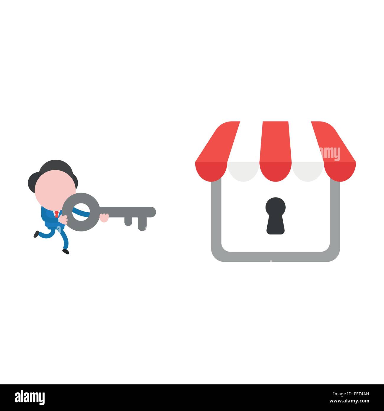 Faceless salesman Stock Vector Images - Alamy