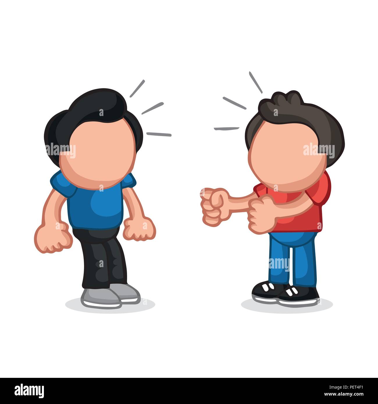 Couple Arguing Cartoon