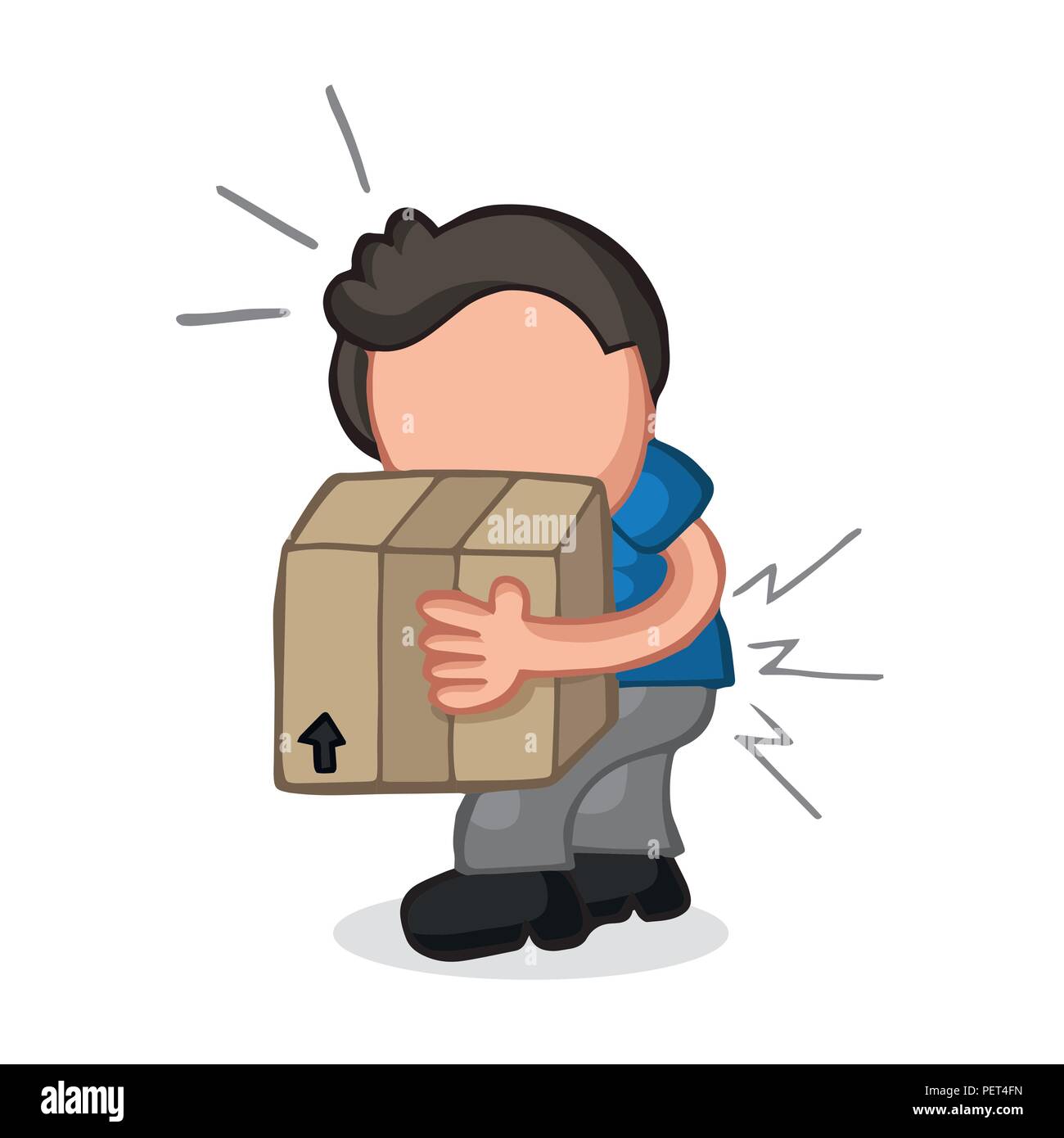 Improper bad posture Stock Vector Images - Alamy