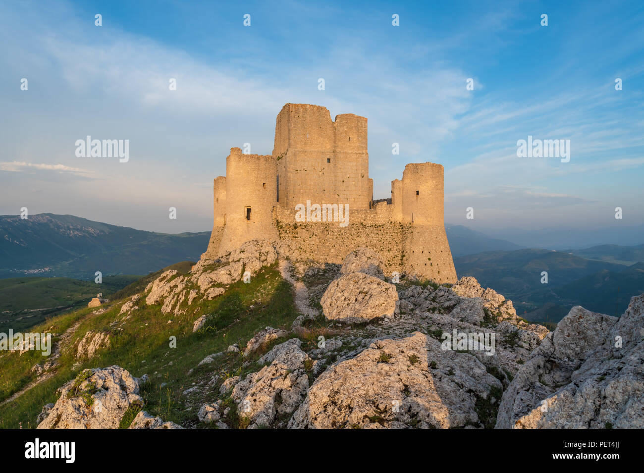 Rocca Calascio (Italy) - The ruins of a medieval village with castle ...
