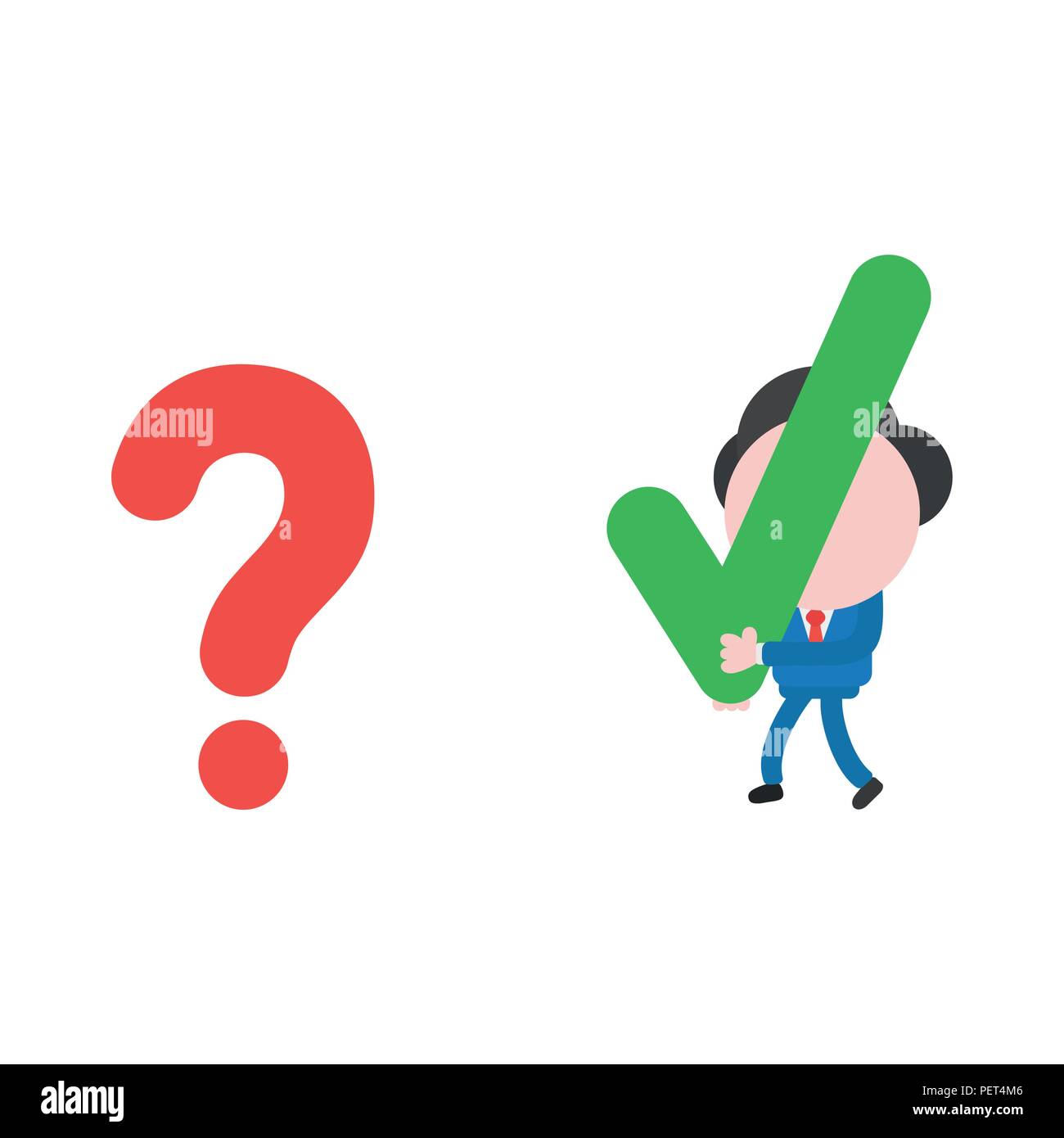 Vector illustration businessman mascot character walking and carrying ...