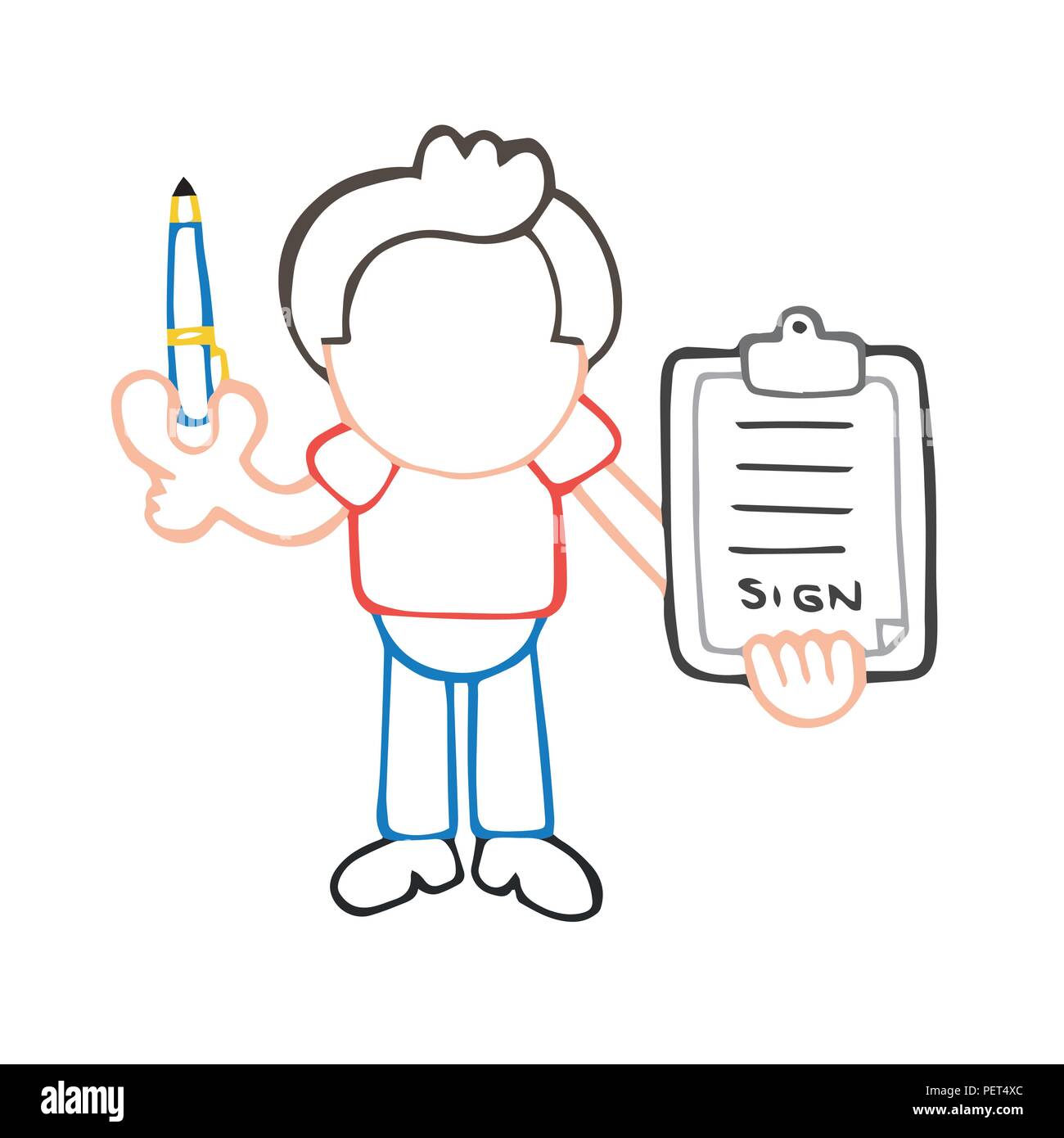 Signing Contract Cartoon High Resolution Stock Photography and Images ...