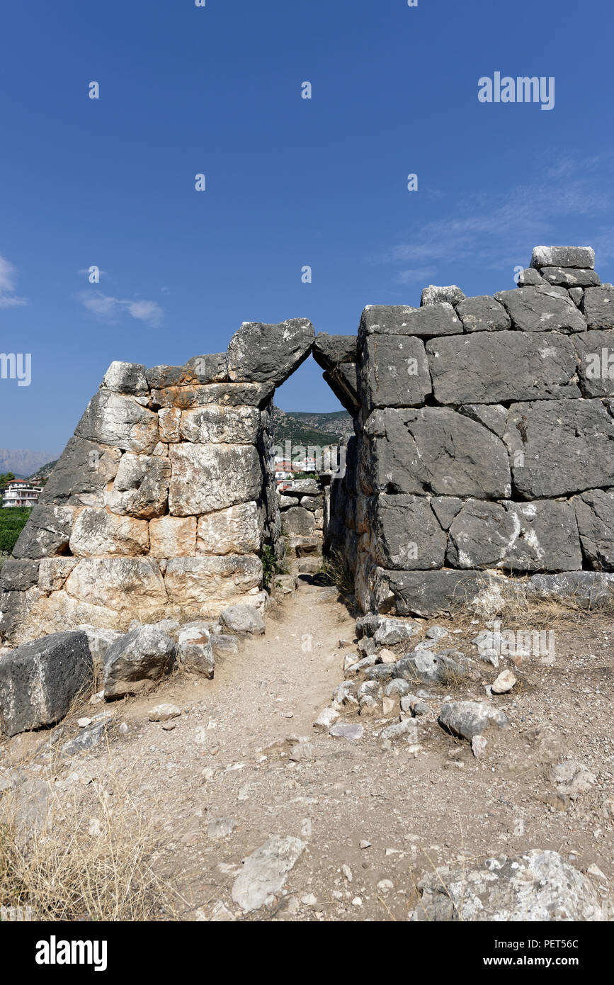 View of the entrance of the Pyramid of Hellinikon, near the city of ...