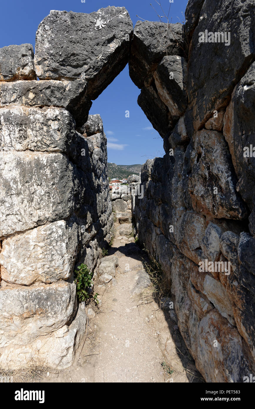 View of the entrance of the Pyramid of Hellinikon, near the city of ...