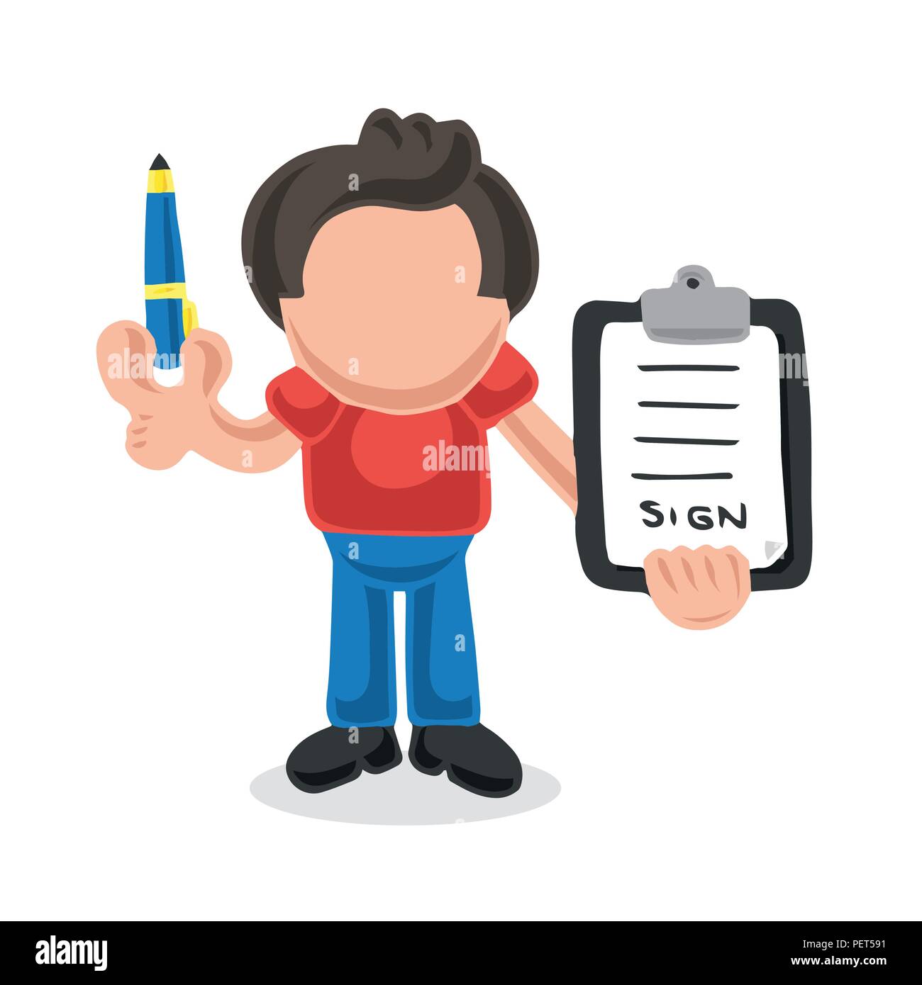 Signing Contract Cartoon High Resolution Stock Photography and Images ...