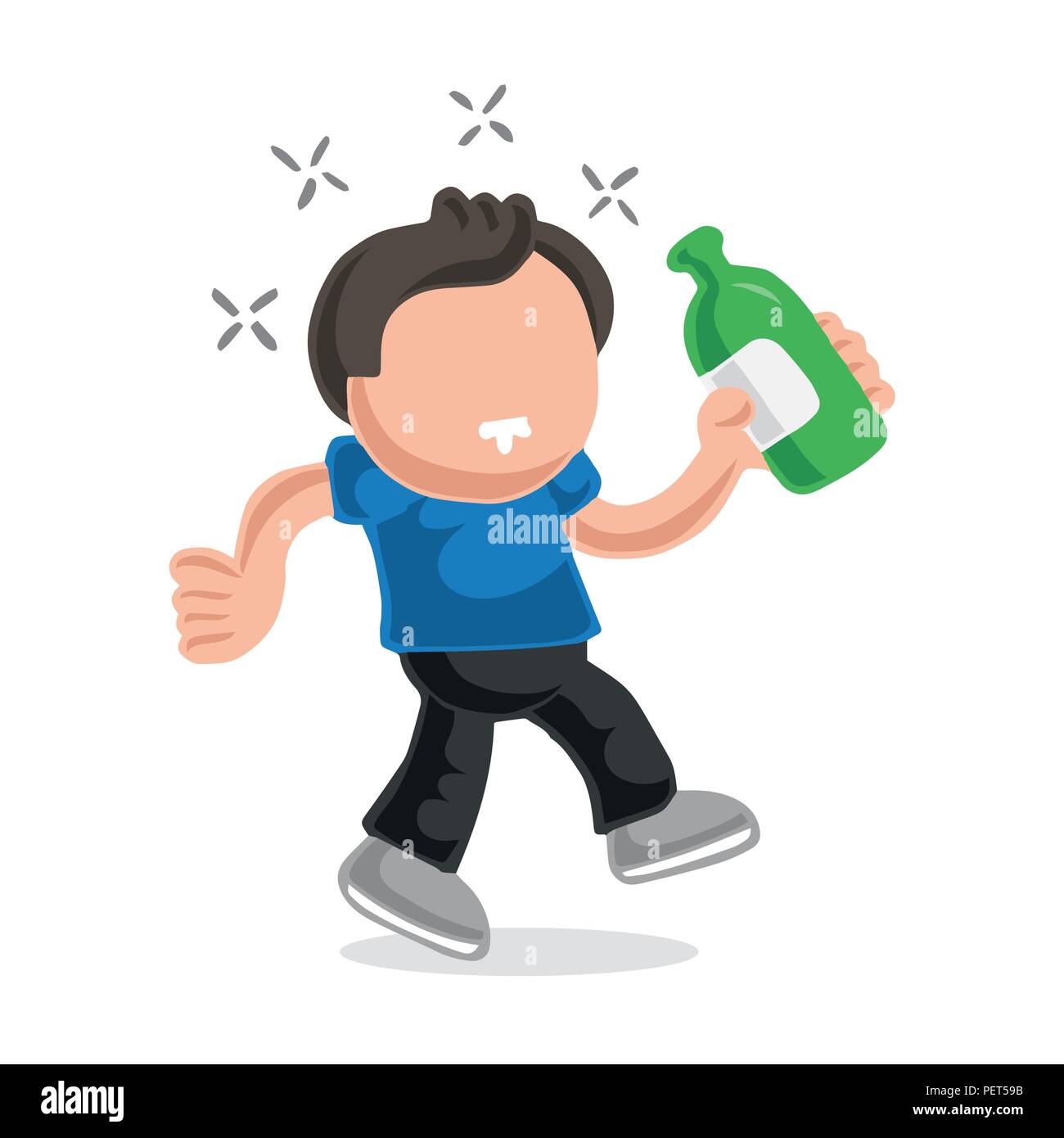 Drunk people holiday Cut Out Stock Images & Pictures - Alamy