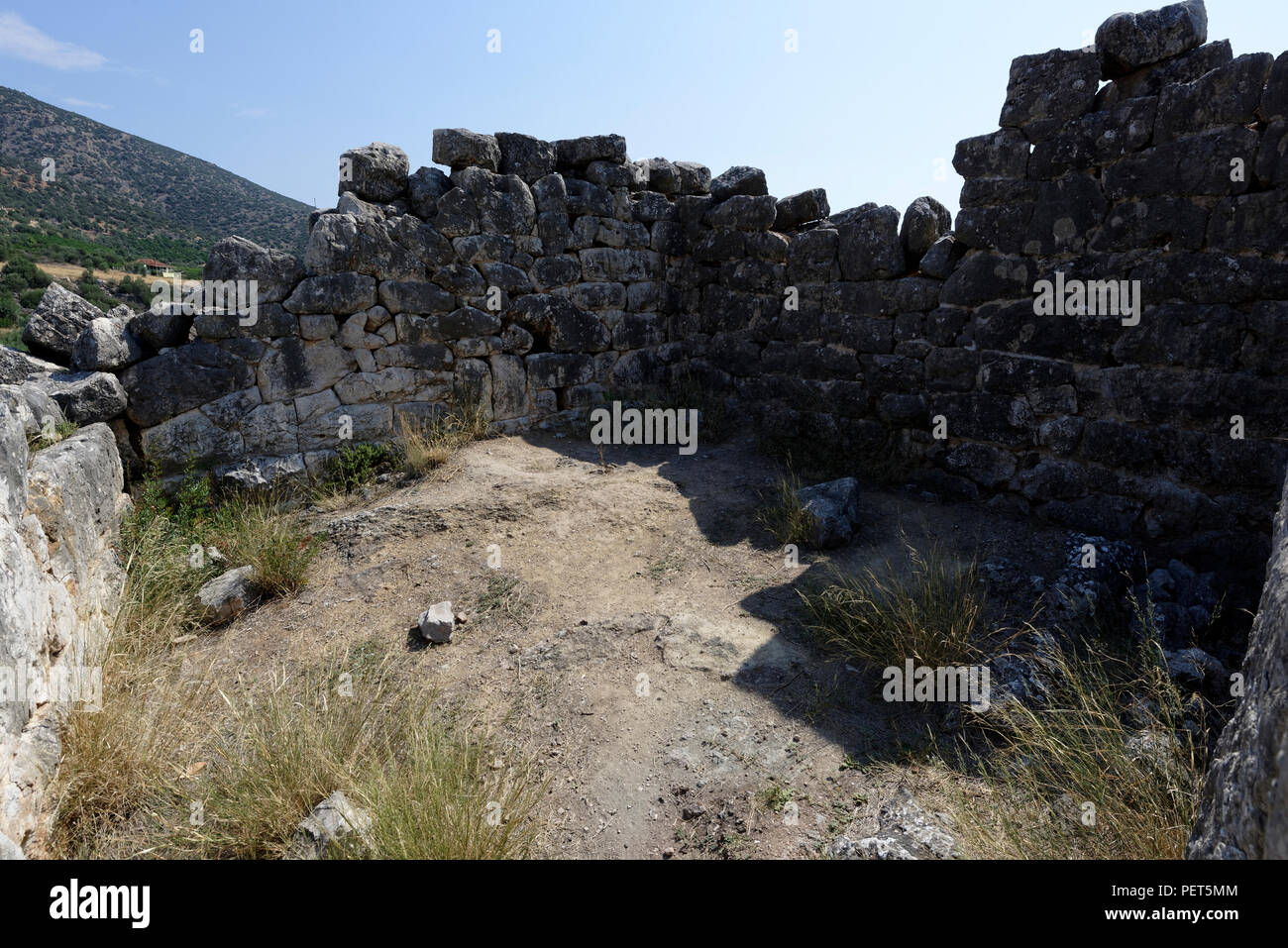 View of the interior of the Pyramid of Hellinikon, near the city of ...