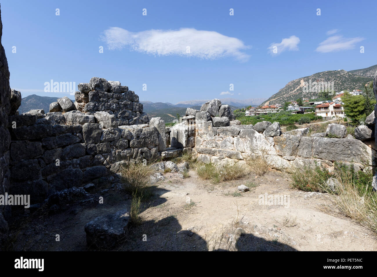View of the interior of the Pyramid of Hellinikon, near the city of ...