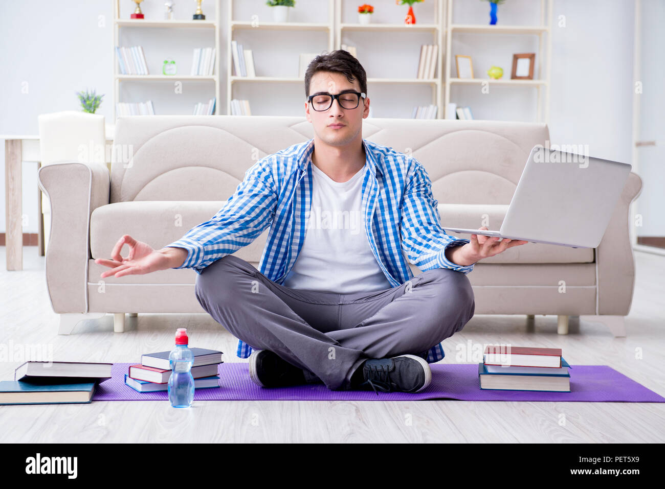Young student preparing for university exams Stock Photo - Alamy