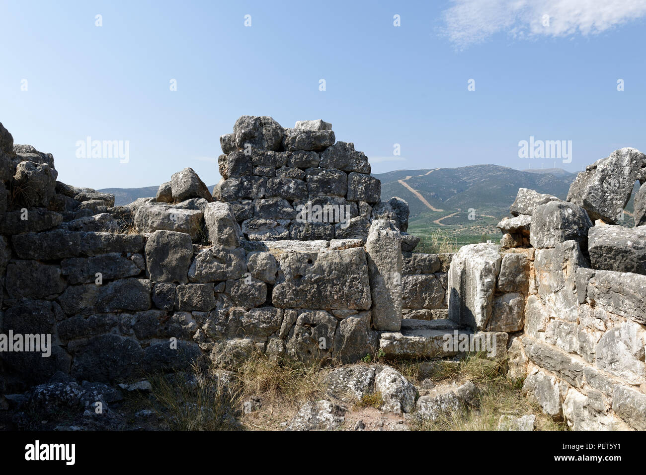 View of the interior of the Pyramid of Hellinikon, near the city of ...