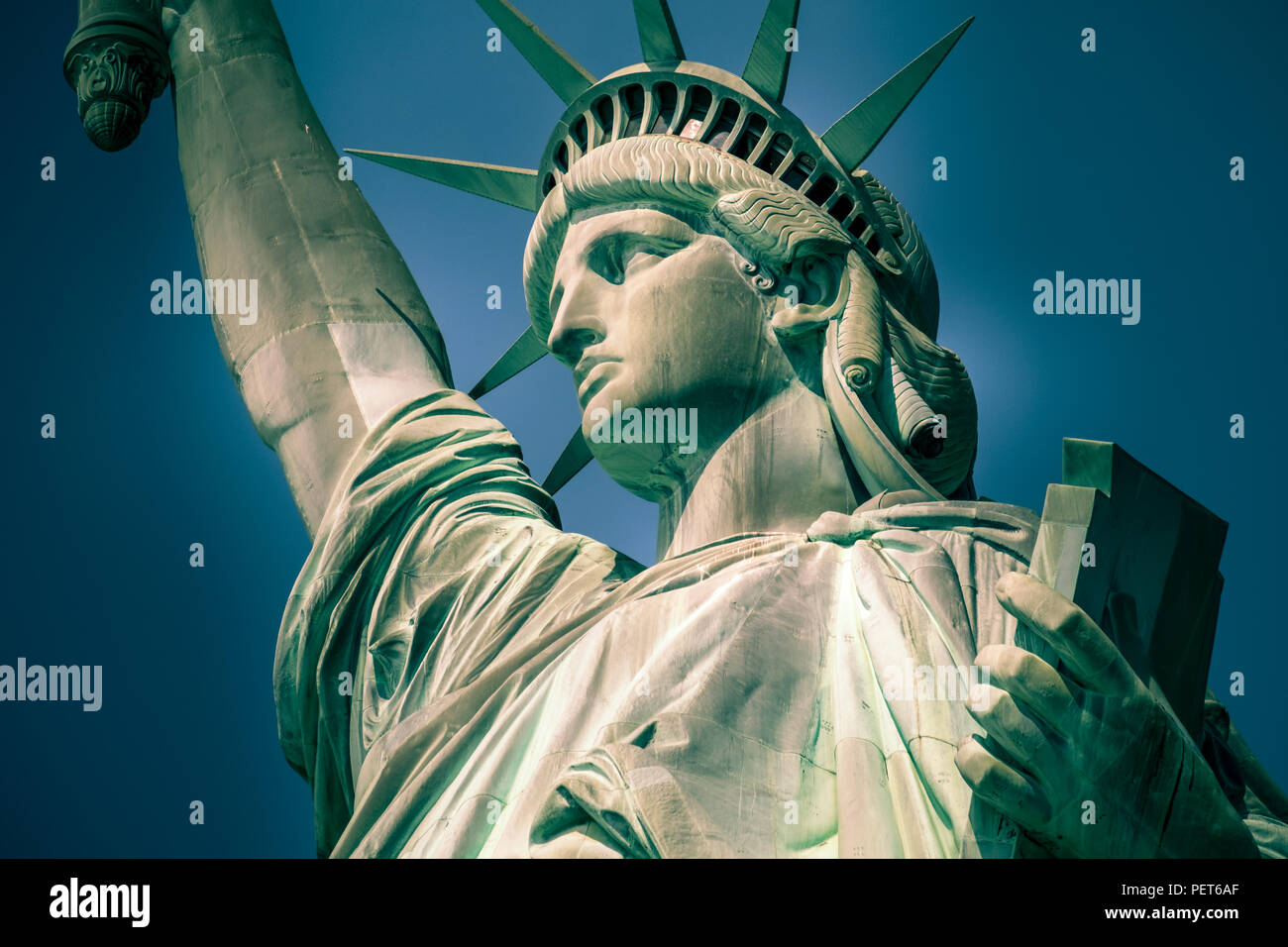 The Statue of Liberty in big Stock Photo - Alamy