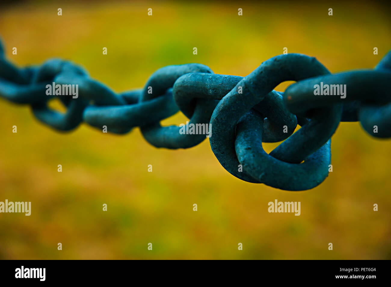 A twisted chain link- representing and illustrating the feeling of ...
