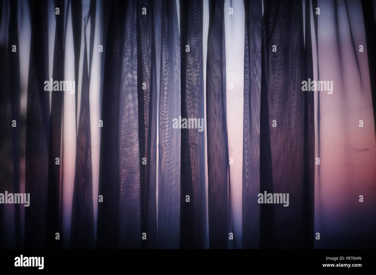 Sunset Through Curtains High Resolution Stock Photography and Images ...