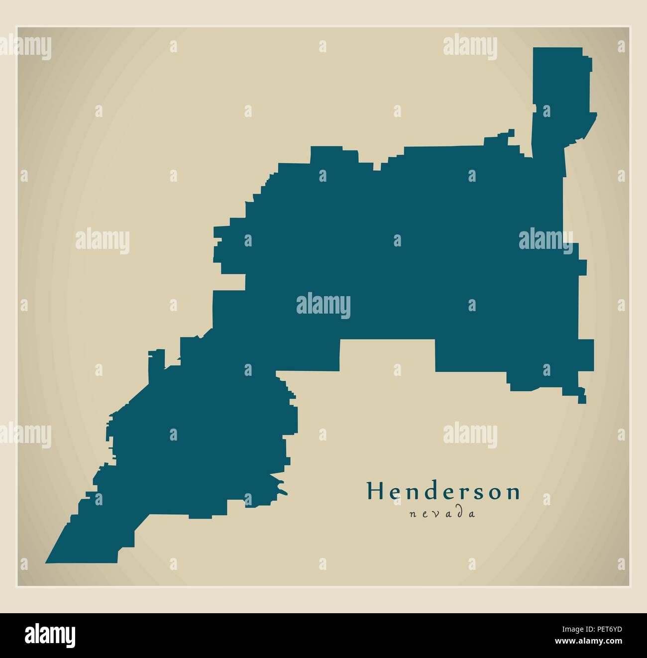 Map of henderson hi-res stock photography and images - Alamy