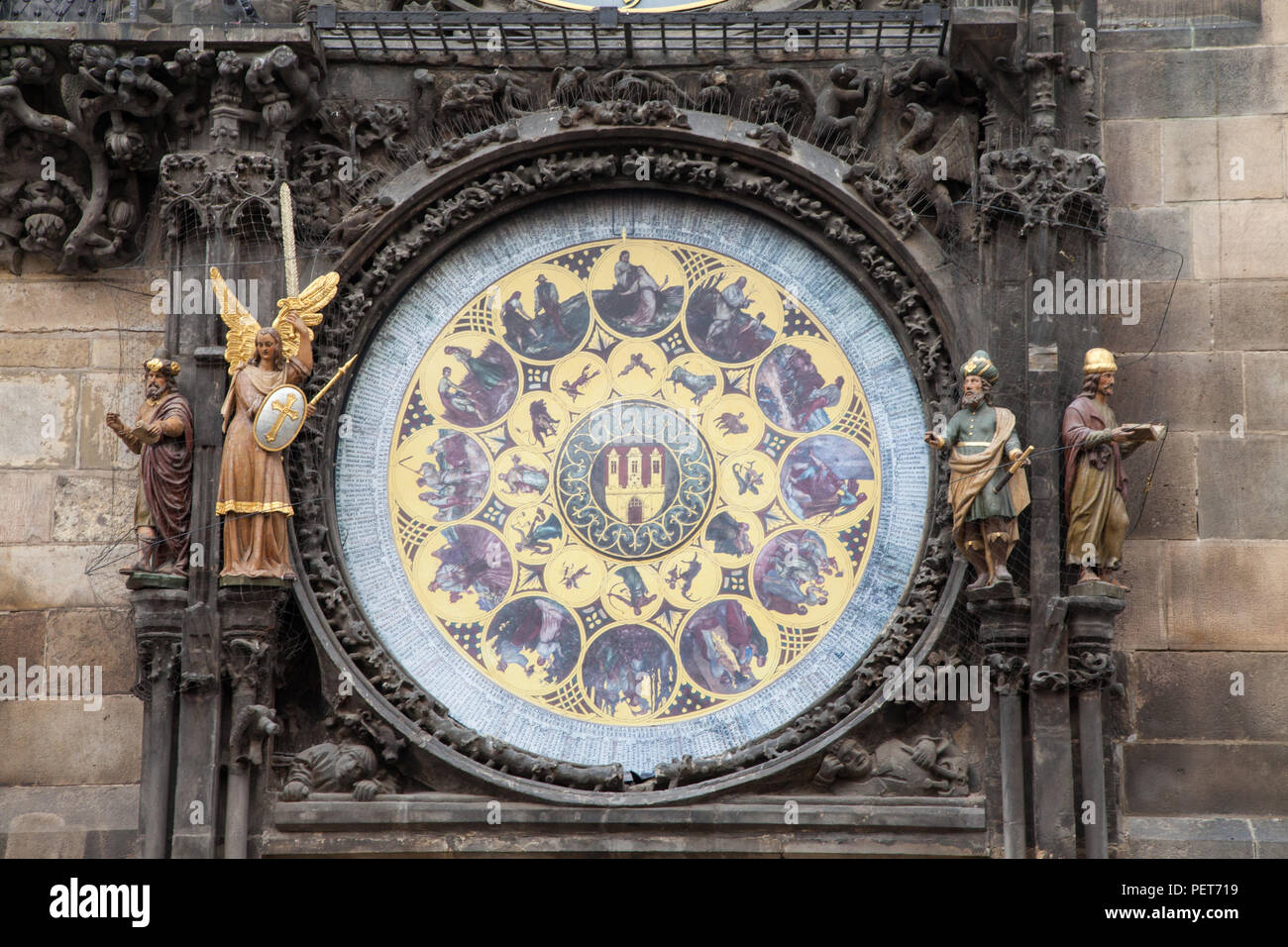 Astronomical clock in Prague, Czech Republic Stock Photo - Alamy