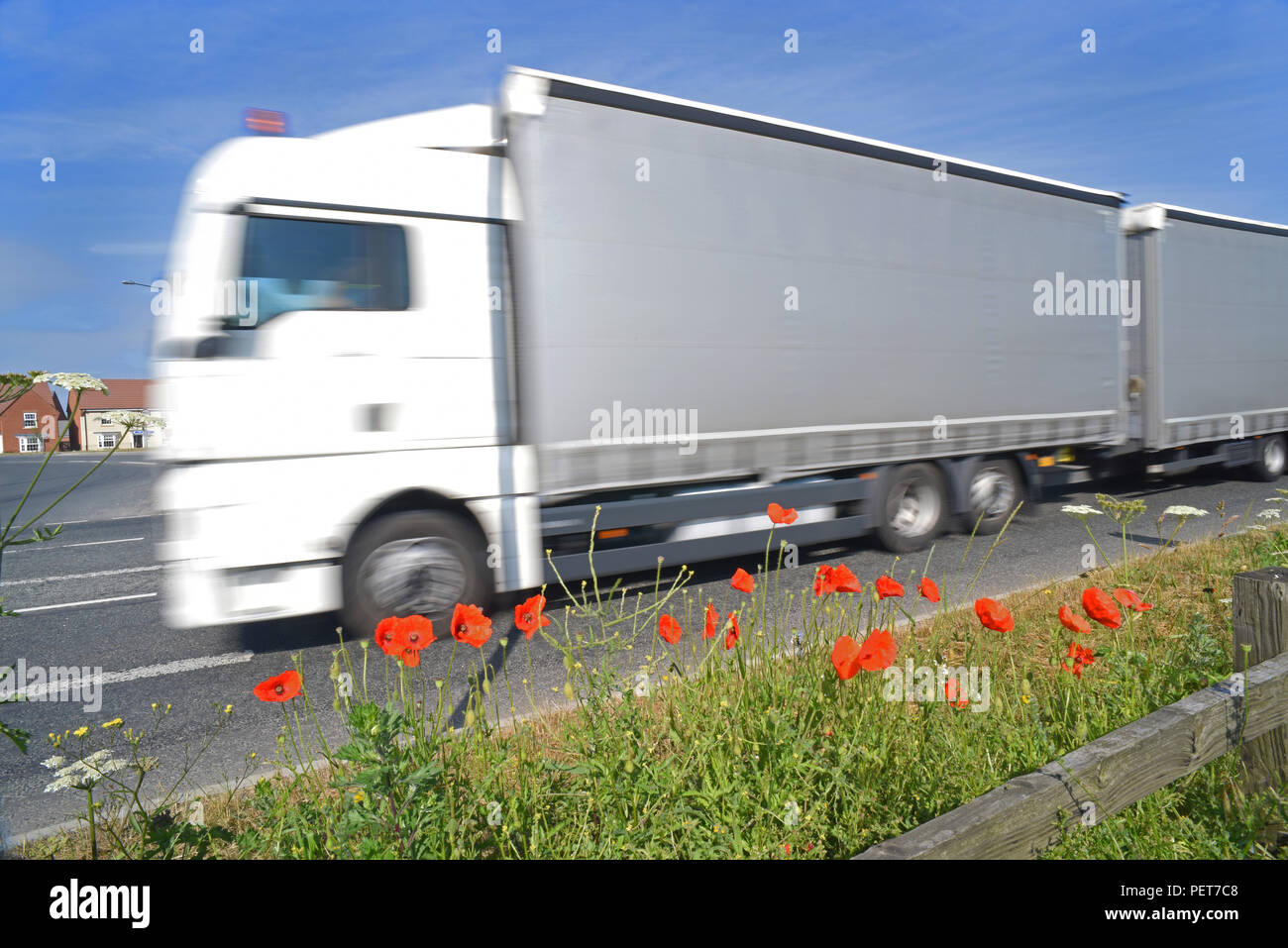 Long lorry hi-res stock photography and images - Alamy