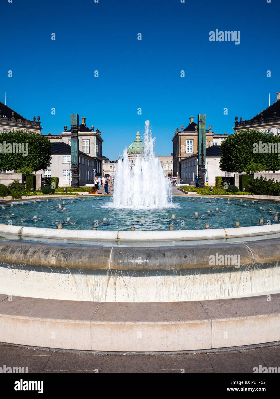 Amalie Garden, Fountain, Copenhagen, Zealand, Denmark, Europe Stock ...