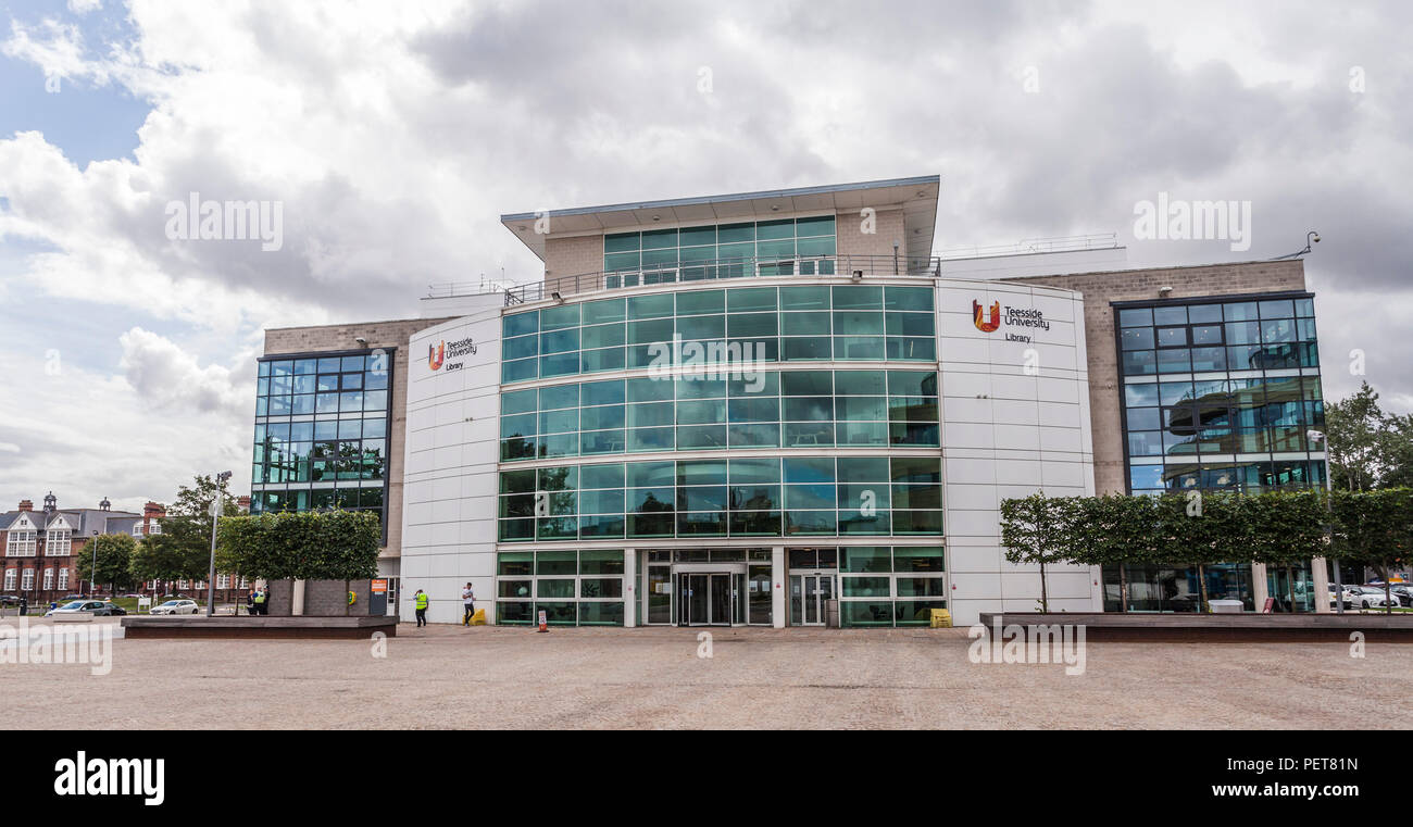 The library at Teesside University,Middlesbrough,England,UK Stock Photo ...