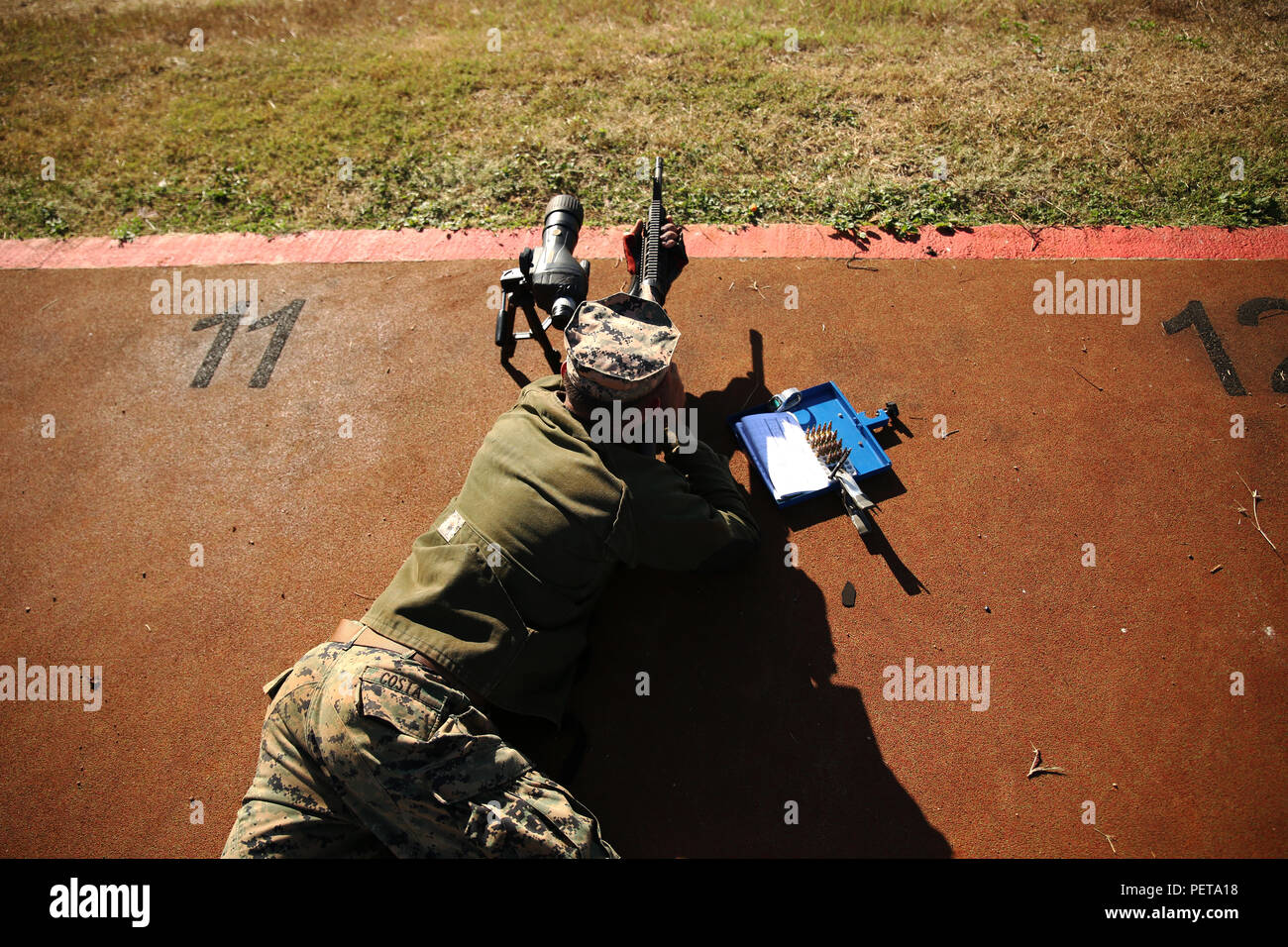 Sgt. Aaron Costa, a training noncommissioned officer with U.S. Marine ...