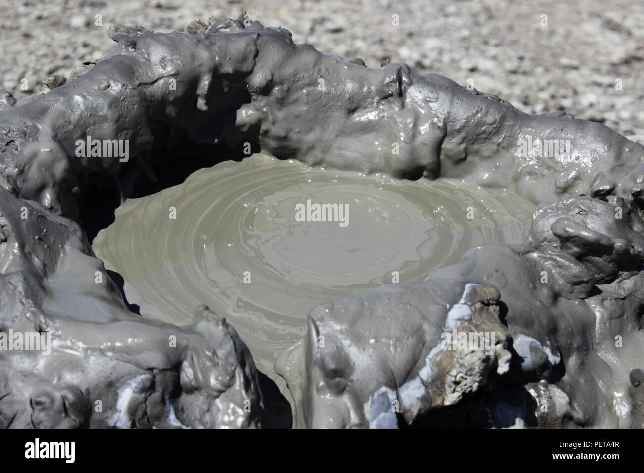 the top of a cold mud volcano, which is created as a result of the ...