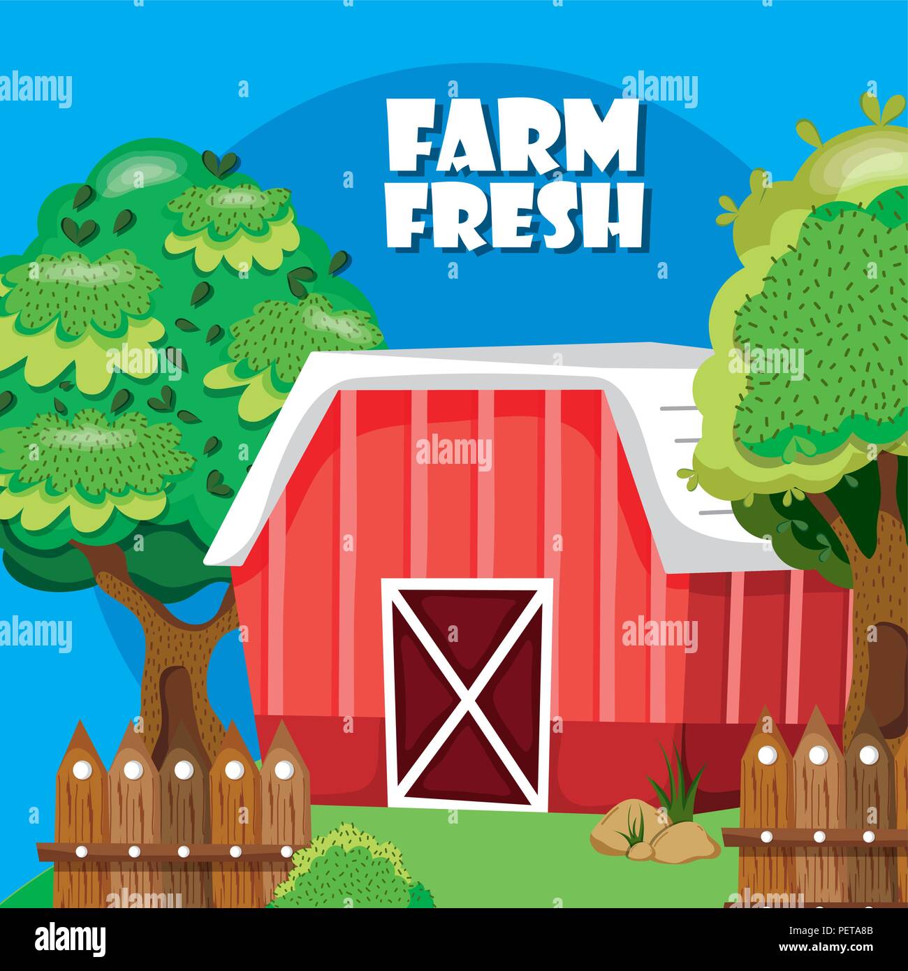 Farm fresh cartoons Stock Vector Image & Art - Alamy