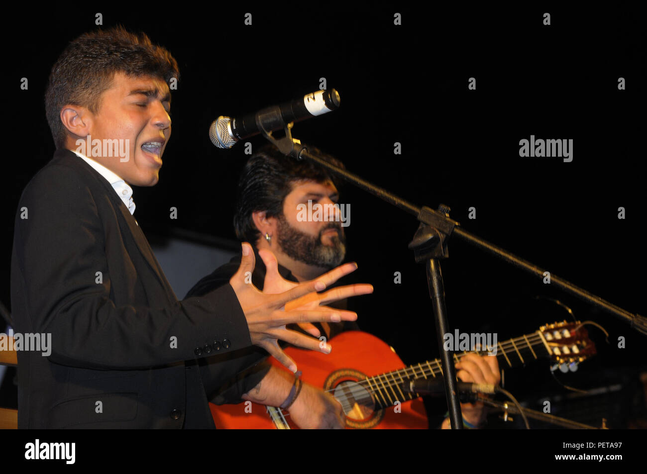 Barcelona, Spain. July 14th, 2018. Performance of the 16-year-old gypsy ...
