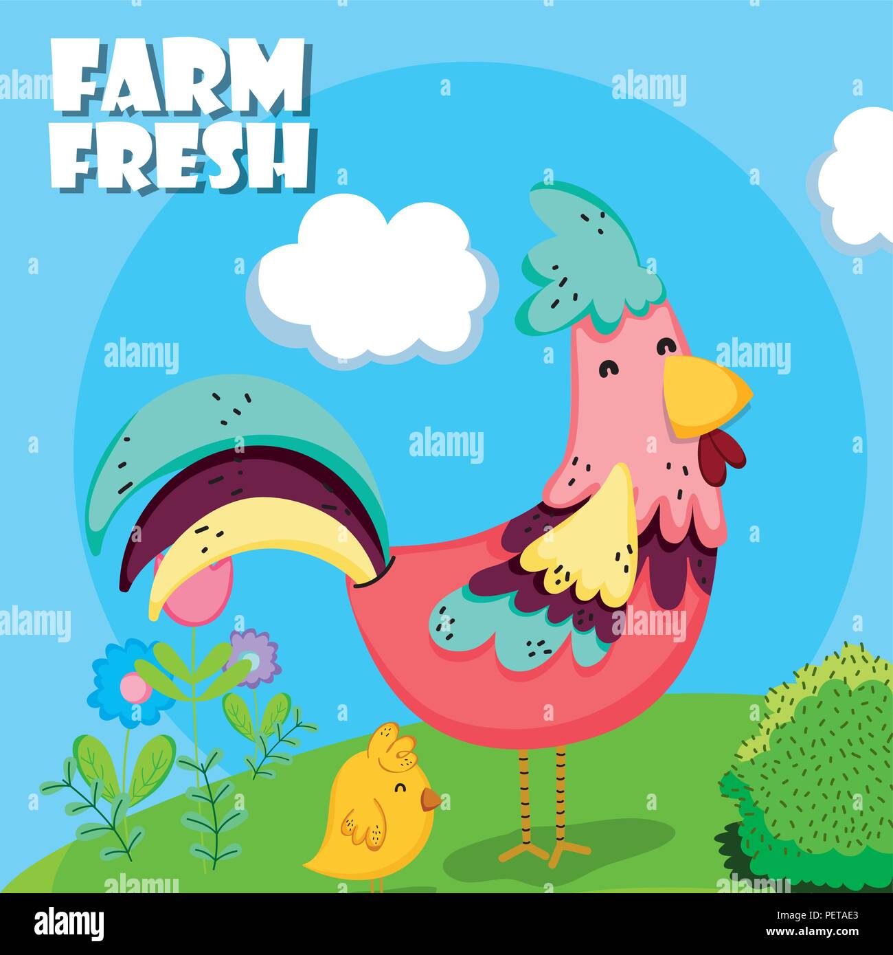 Farm fresh cartoons Stock Vector Image & Art - Alamy